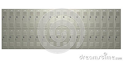 School Lockers Front Stock Photo - Image: 42983165