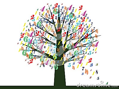 School Tree Cartoon Vector | CartoonDealer.com #20261239