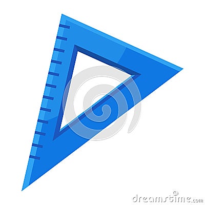 School Triangle Ruler Icon Vector Illustration | CartoonDealer.com #290452262