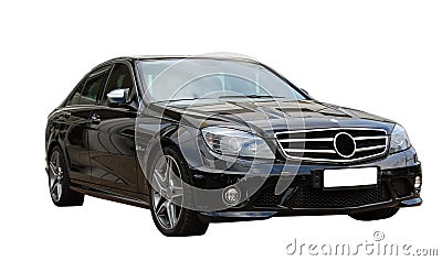 Schwarzes Auto AMG Lizenzfreies Stockbild - Bild: 5316786
