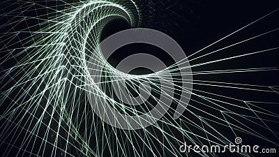 3D White Wireframe Spiral Grid Loopable Motion Background Stock Footage ...