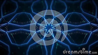 Sci-fi Futuristic Kaleida Pattern Background. Digital Data Screen Stock ...