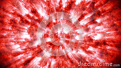 Sci-fi Theme with Light Rays. Burning Star from the Surface of Which ...