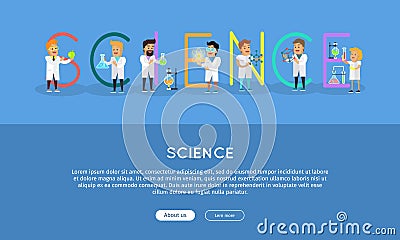 Science Banner. Science Alphabet. Cartoon Vector | CartoonDealer.com ...