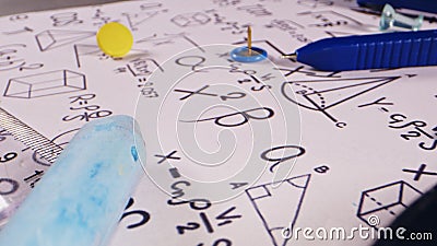 Science Calculation Physics Math and Chemisrty Formulas Background ...