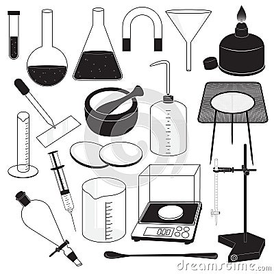 Science Laboratory Equipment Cartoon Vector | CartoonDealer.com #43922351