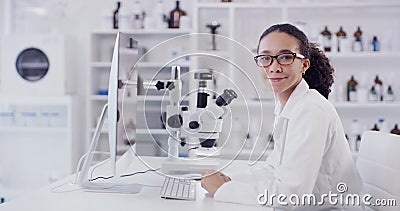 Science, Portrait and Computer Scientist with Research, Writing Report ...