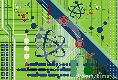 Science And Technology Collage Royalty Free Stock Images - Image: 10767579