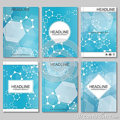 Science Vector Background. Modern Vector Templates For Brochure, Flyer ...