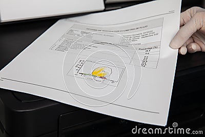 Scientist Showing A Patient Flow Cytometry Test Report. Flow Cytometry ...