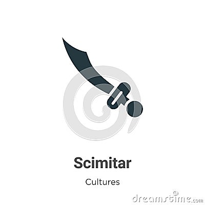 Scimitar Vector Icon On White Background. Flat Vector Scimitar Icon ...