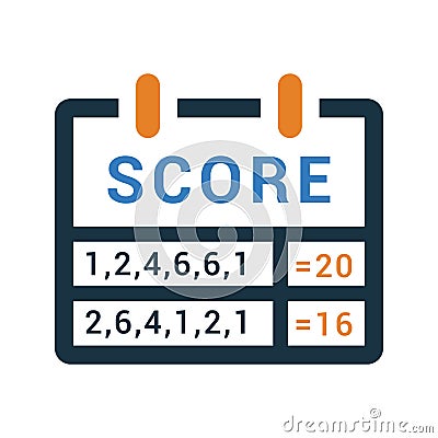 Score, Scorecard Icon Stock Image | CartoonDealer.com #267227407