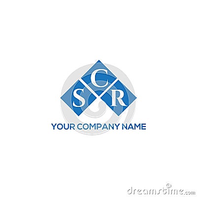 SCR Letter Logo Design On BLACK Background. SCR Creative Initials ...