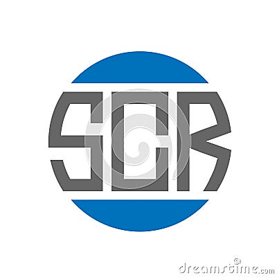 SCR Letter Logo Design On White Background. SCR Creative Initials ...