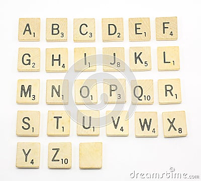 Scrabble Alphabet Royalty Free Stock Photo - Image: 8827575