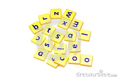 Scrambled Alphabets Stock Photo | CartoonDealer.com #9592494