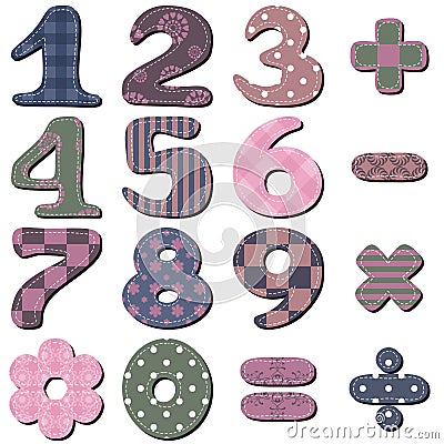 Scrapbook Numbers And Signs Stock Photography | CartoonDealer.com #55985462