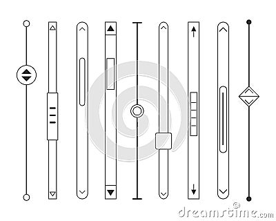 Scroll Bars For Ui Vector Illustration | CartoonDealer.com #159789550
