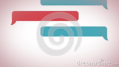 Scrolling Chat Speech Bubble App Screen Stock Footage - Video of ...