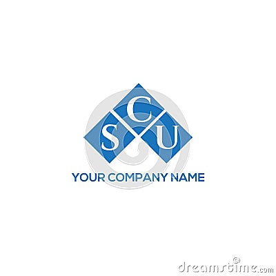 SCU Letter Logo Design On BLACK Background. SCU Creative Initials ...