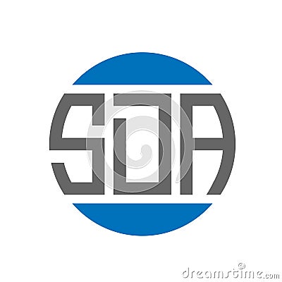 SDA Letter Logo Design On White Background. SDA Creative Initials ...