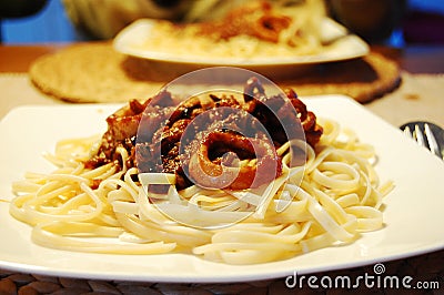 Sea food spaghetti - Stock Image - Everypixel