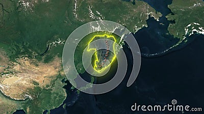 Sea of Okhotsk Map stock video. Video of close, aerial - 294265199