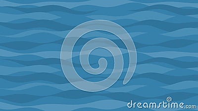 Sea Waves Animation with Flat Design Stock Video - Video of river ...