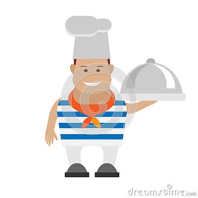 Seaman Cook Cartoon Vector | CartoonDealer.com #34085493