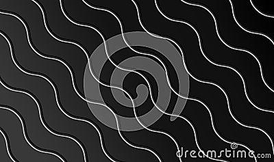 Seamless Abstract Black Smooth Zigzag Line Pattern Background Cartoon ...