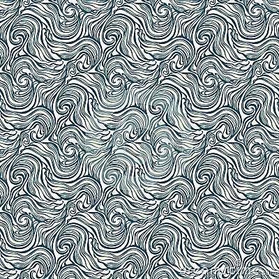 Seamless Abstract Hand-drawn Curly Pattern Royalty Free Stock ...
