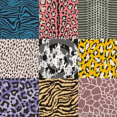 Seamless Animal Skin Pattern Cartoon Vector | CartoonDealer.com #51132799