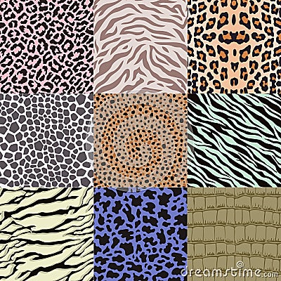 Seamless Animal Skin Pattern Cartoon Vector | CartoonDealer.com #51260781