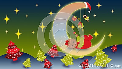 LOOP ANIMATION, LULLABY BACKGROUND.AUTHOR S ANIMATION Stock Video ...