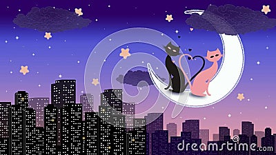 LOOP ANIMATION, LULLABY BACKGROUND.AUTHOR S ANIMATION Stock Footage ...