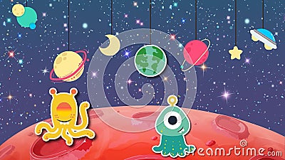 LOOP ANIMATION, LULLABY BACKGROUND.AUTHOR S ANIMATION Stock Footage ...