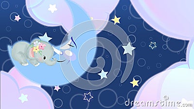 LOOP ANIMATION, LULLABY BACKGROUND.AUTHOR S ANIMATION Stock Video ...