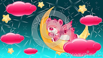 LOOP ANIMATION, LULLABY BACKGROUND.AUTHOR S ANIMATION Stock Footage ...