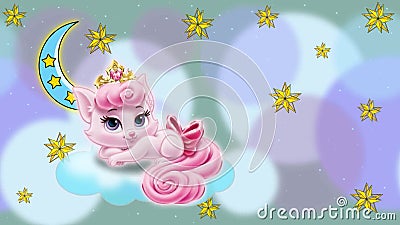 LOOP ANIMATION, LULLABY BACKGROUND.AUTHOR S ANIMATION Stock Video ...