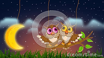 LOOP ANIMATION, LULLABY BACKGROUND.AUTHOR S ANIMATION Stock Video ...