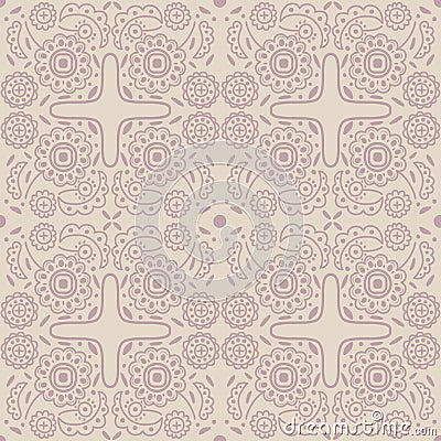 Seamless Bege Pattern Cartoon Vector | CartoonDealer.com #63032003