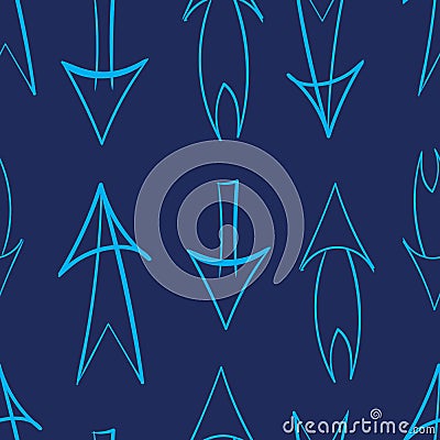 Seamless Blue Shooters Vector Illustration | CartoonDealer.com #57093254