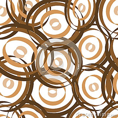 Seamless Brown Circle Patterns Royalty Free Stock Images - Image: 6532779