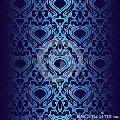 Seamless Dark Blue Wallpaper. Royalty Free Stock Photography - Image ...