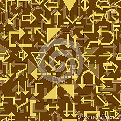 Seamless Direction Sign Pattern Royalty Free Stock Photos - Image: 9305338