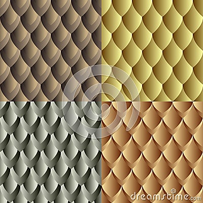 Seamless Dragon Skin Pattern Vector Illustration | CartoonDealer.com ...