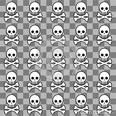 Seamless Emo Pattern Stock Photo - Image: 21610050