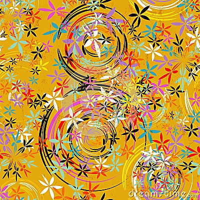 Seamless Flowe Background Pattern, Stock Photo | CartoonDealer.com ...