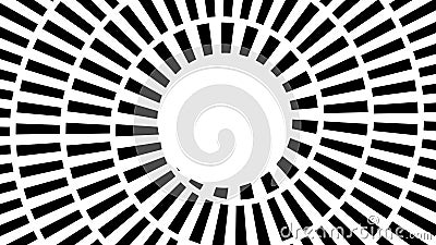 Seamless Footage with Rotating Dashed Hypnotic Spiral. Loop Animated ...