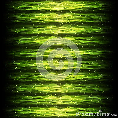 Seamless Glowing Pattern Of Vertical Light Green Wave Lines Vector ...